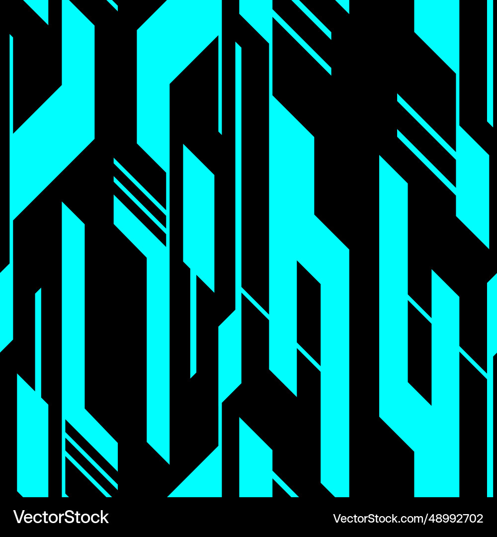 Cyber abstract pattern digital neo tribal style Vector Image