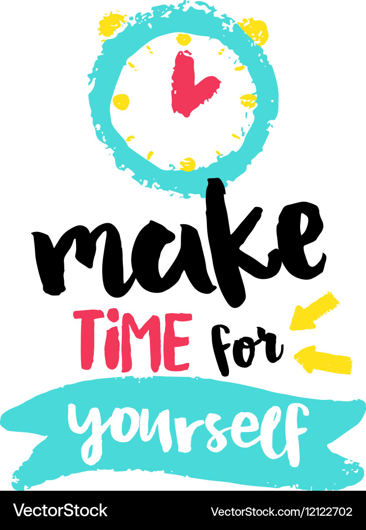 Poster with phrase and decor Royalty Free Vector Image