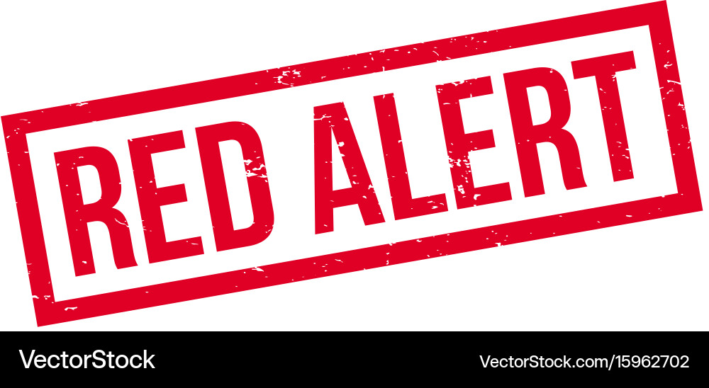 Red alert rubber stamp Royalty Free Vector Image