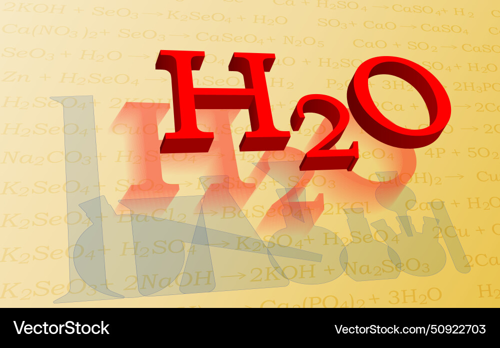 Background for chemistry presentation formulas Vector Image