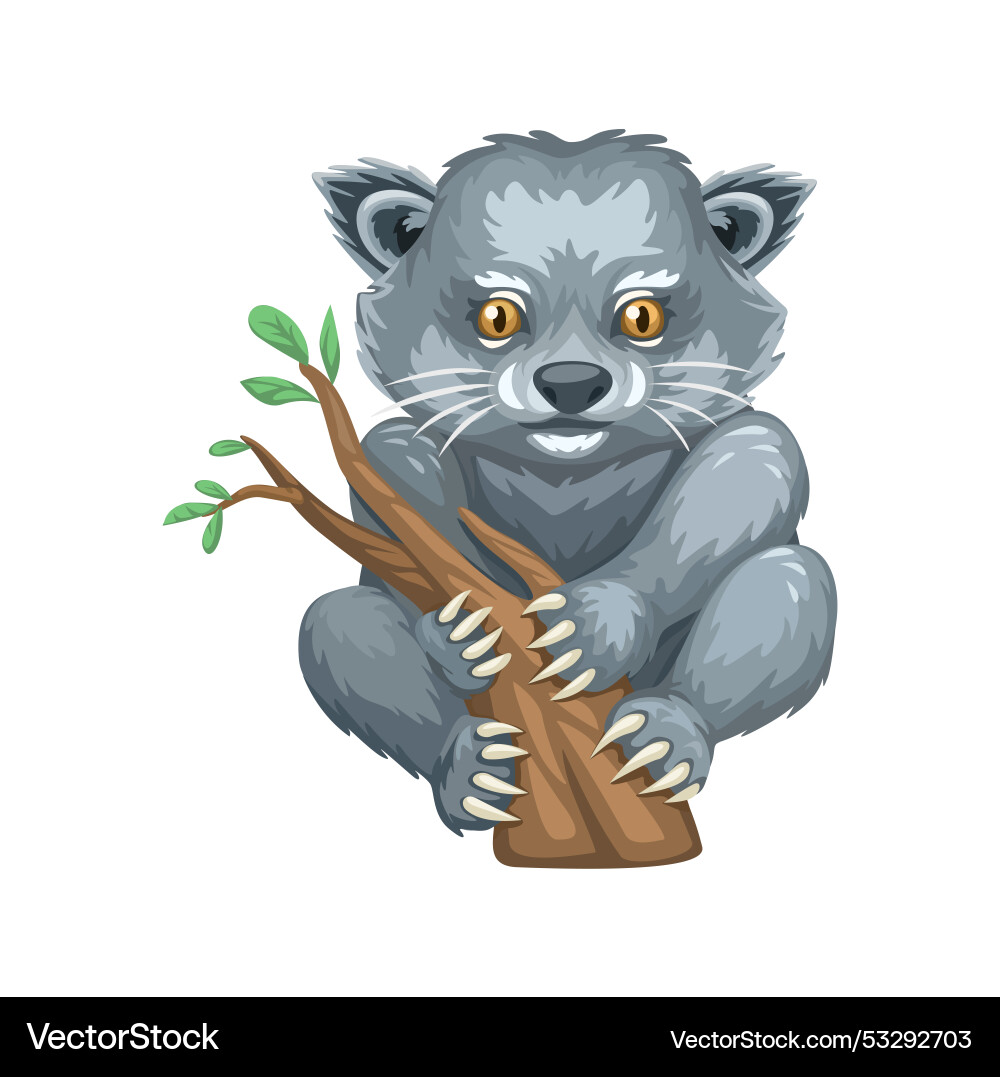 Binturong aka bearcat exotic animal Royalty Free Vector