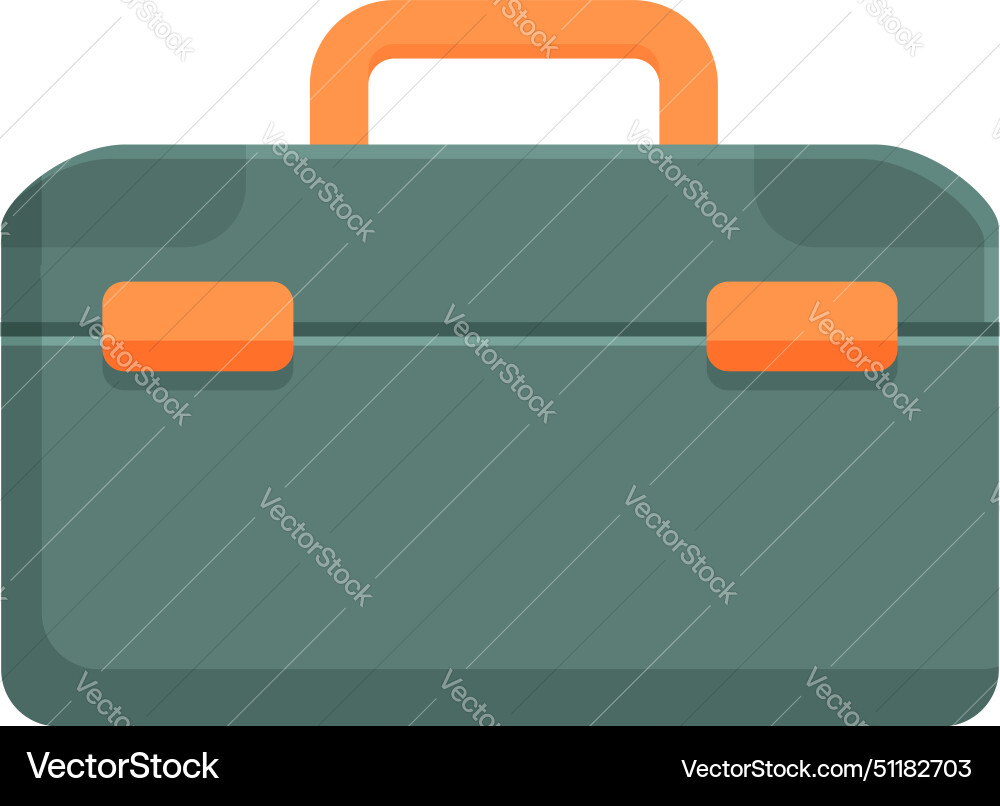 Plastic tool box icon cartoon repair Royalty Free Vector
