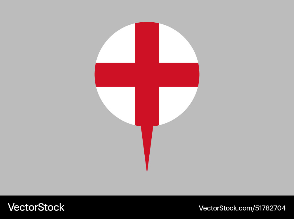 England flag with uk location sign Royalty Free Vector Image