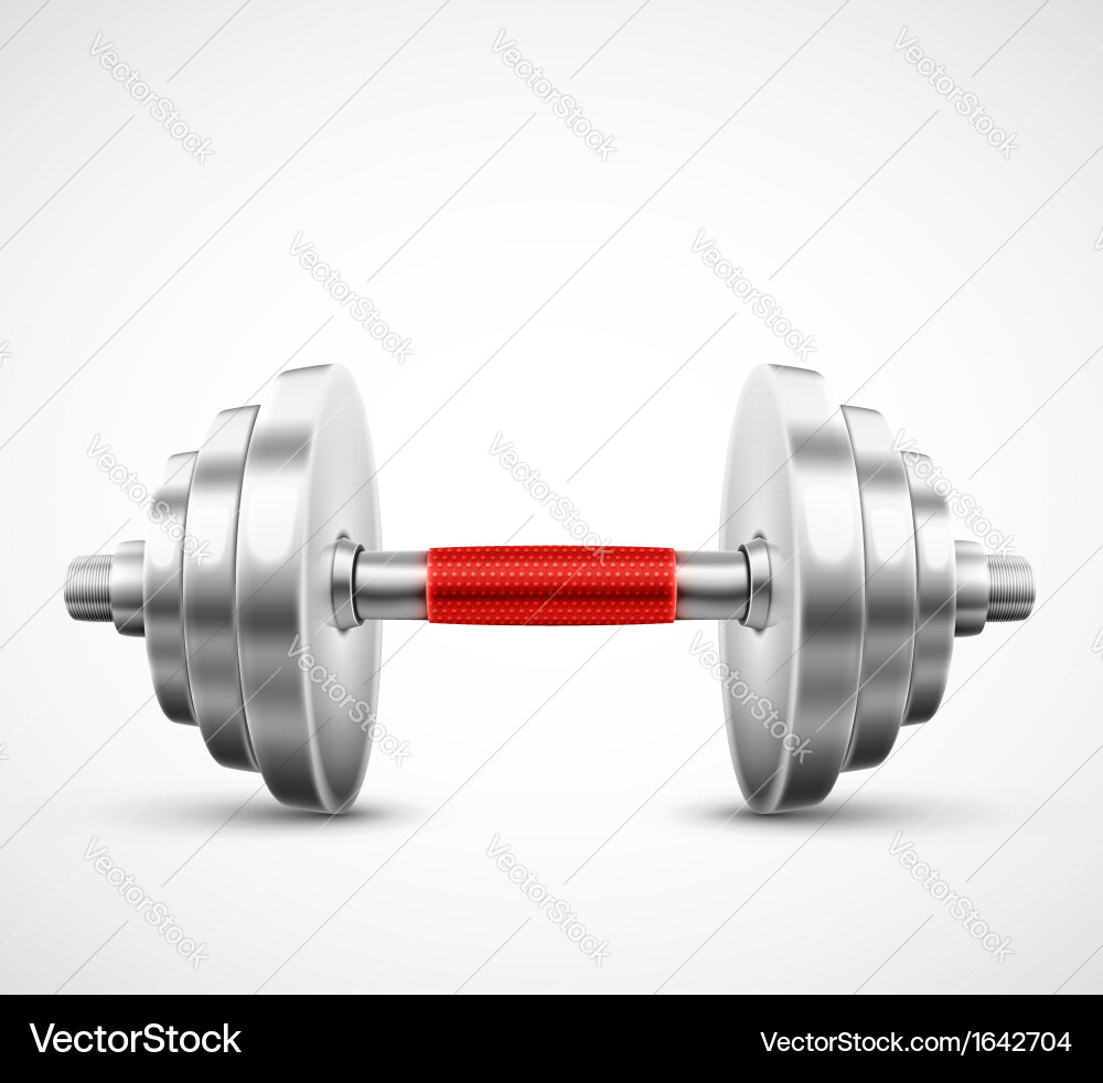 Isolated dumbbell Royalty Free Vector Image - VectorStock
