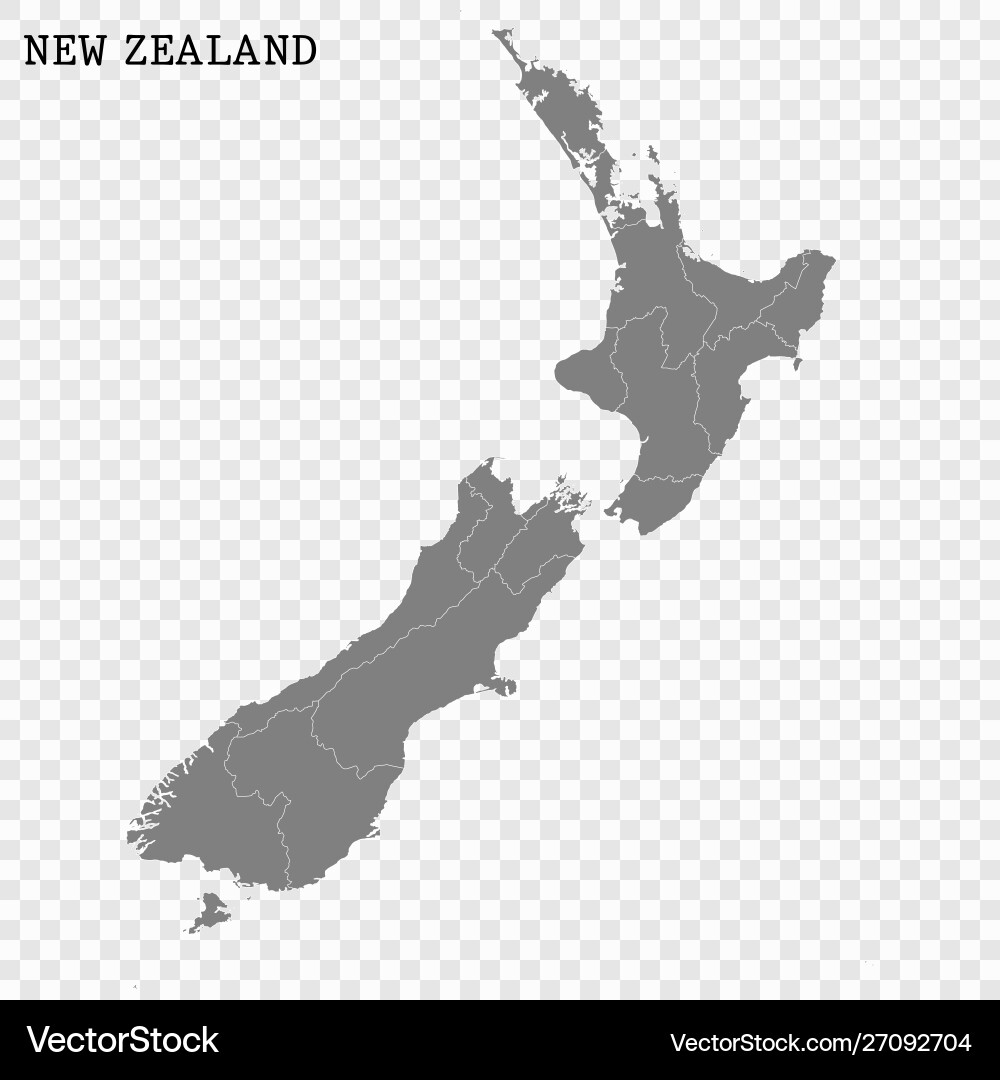 New Zealand Map Royalty Free Vector Image - VectorStock