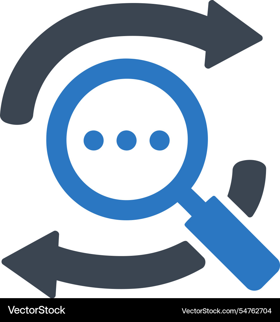 Search loop icon Royalty Free Vector Image - VectorStock