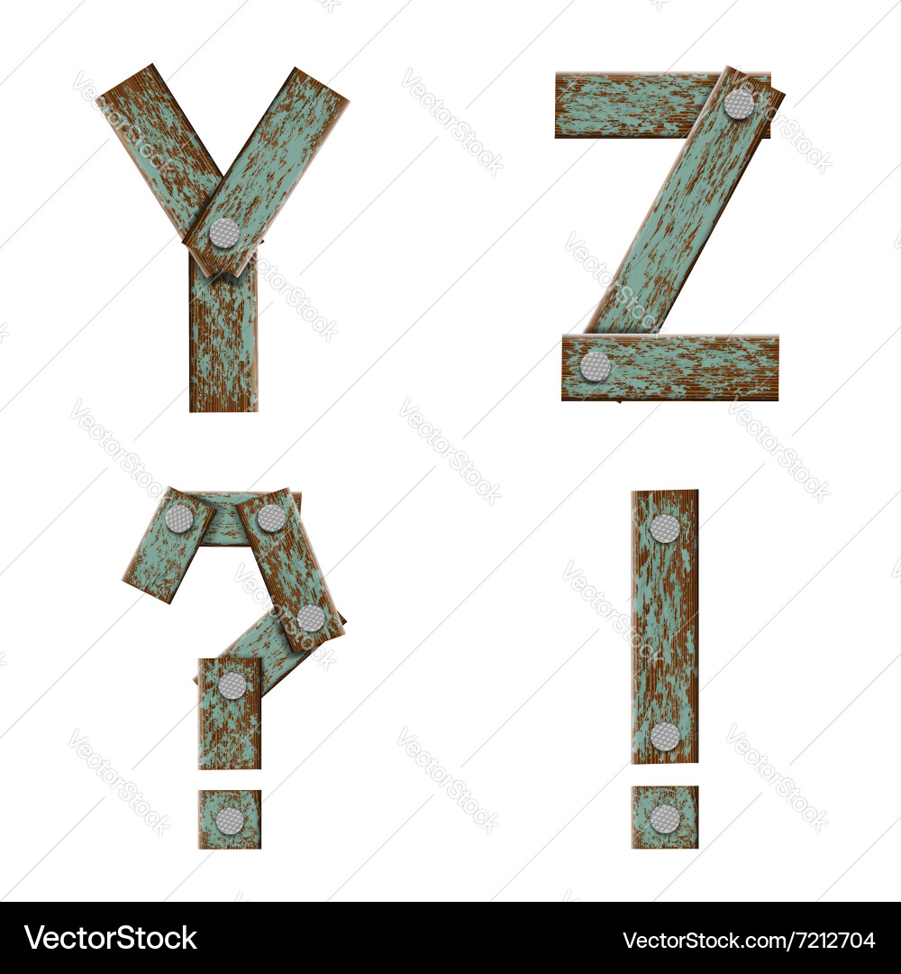 Set of letters Royalty Free Vector Image - VectorStock