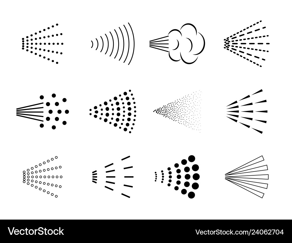 Spray icon bottle air sprayer bathroom nozzle Vector Image