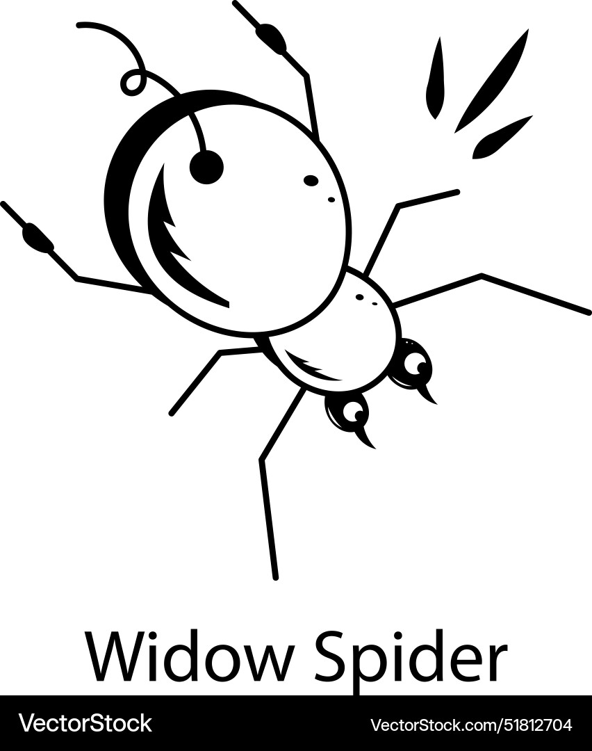 Widow spider Royalty Free Vector Image - VectorStock