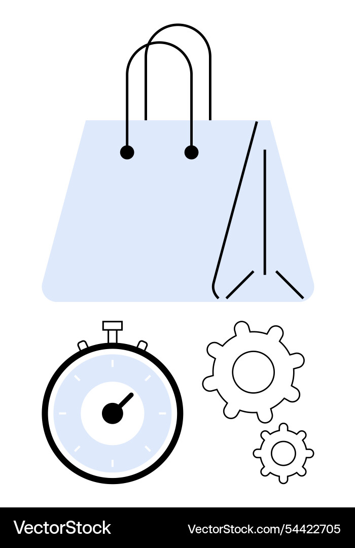 Efficient shopping and management concept Vector Image