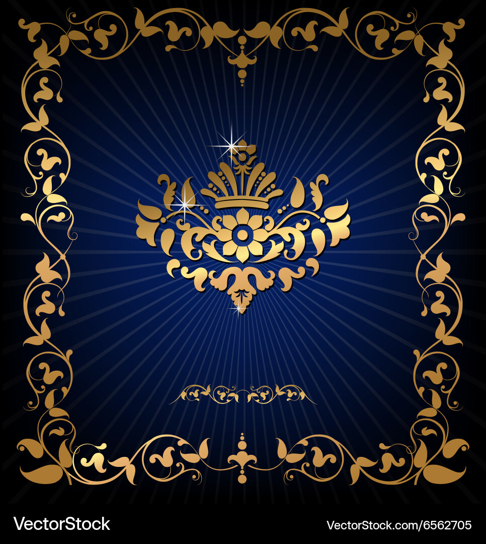 Gold pattern Royalty Free Vector Image - VectorStock