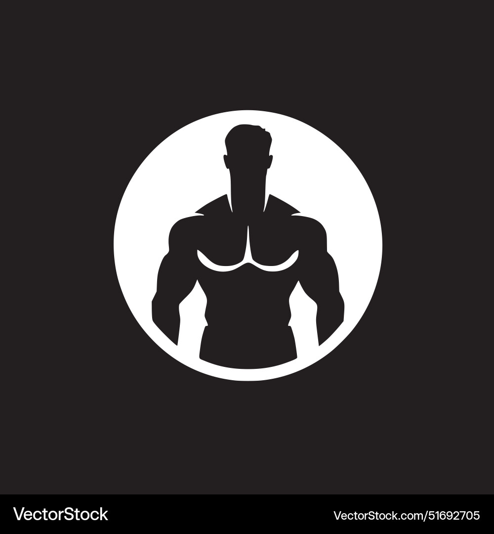 Gym - black and white isolated icon Royalty Free Vector