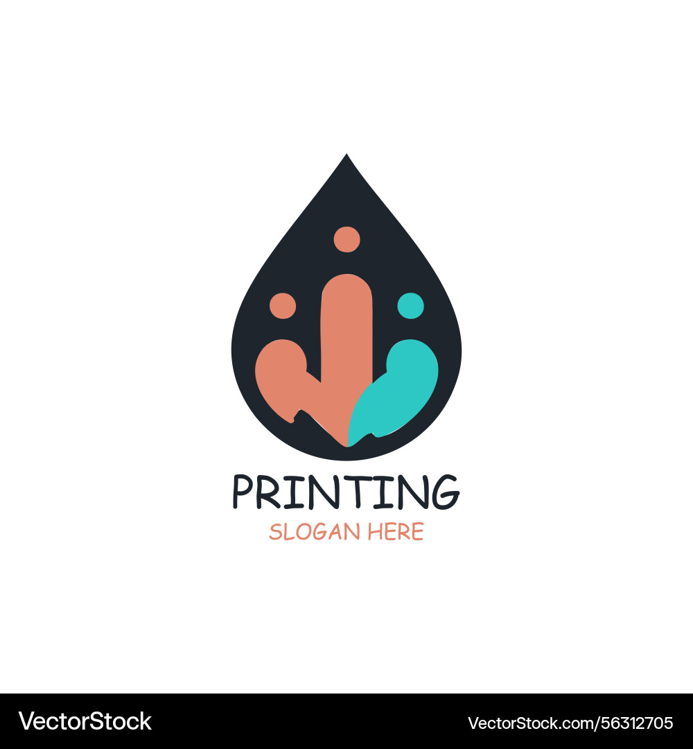 Printing logo Royalty Free Vector Image - VectorStock