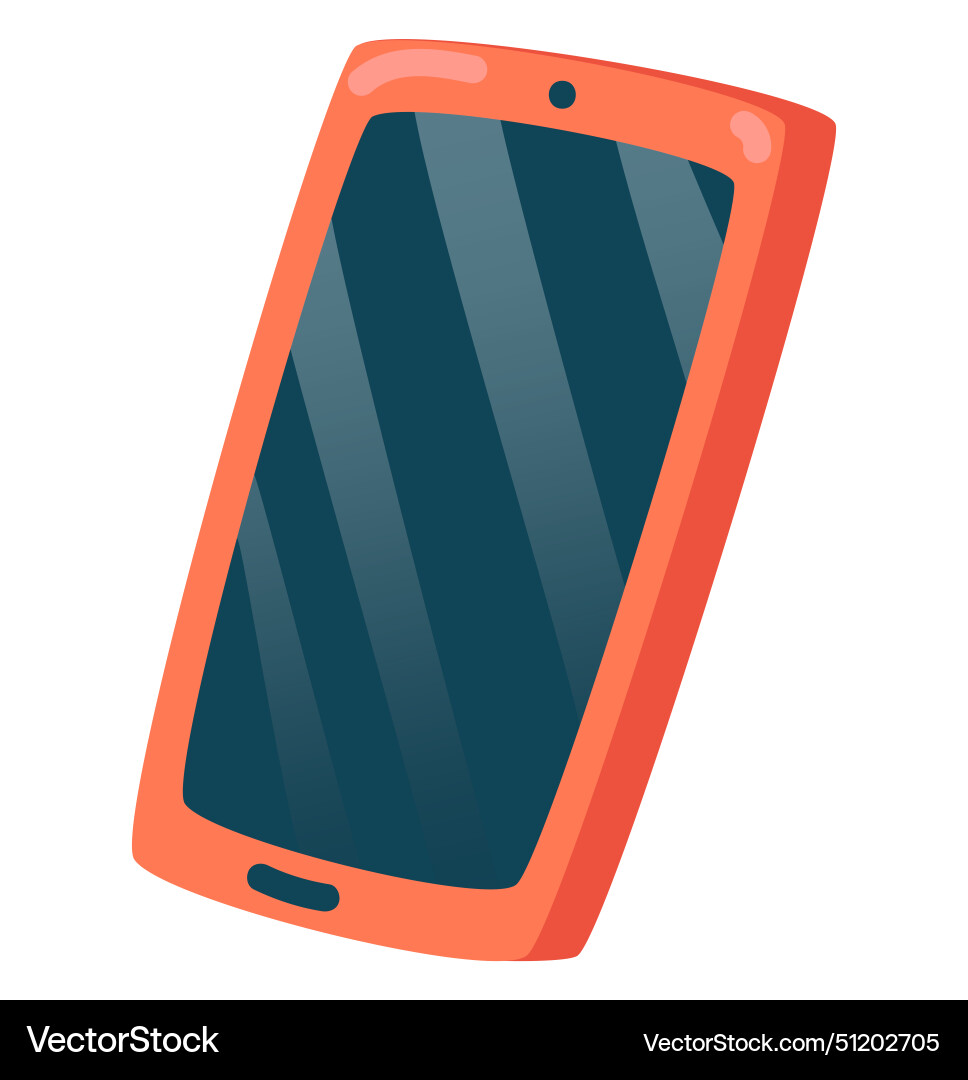 Smartphone in flat design mobile phone Royalty Free Vector