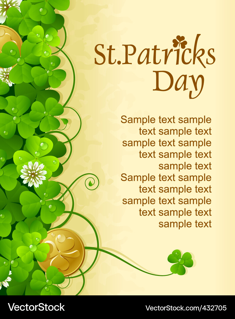 St patricks Royalty Free Vector Image - VectorStock