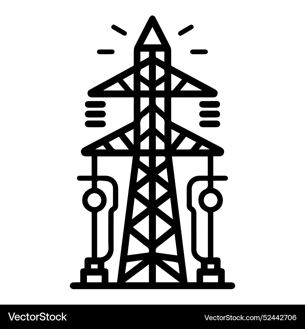 Energy icon or modern line symbol art Royalty Free Vector
