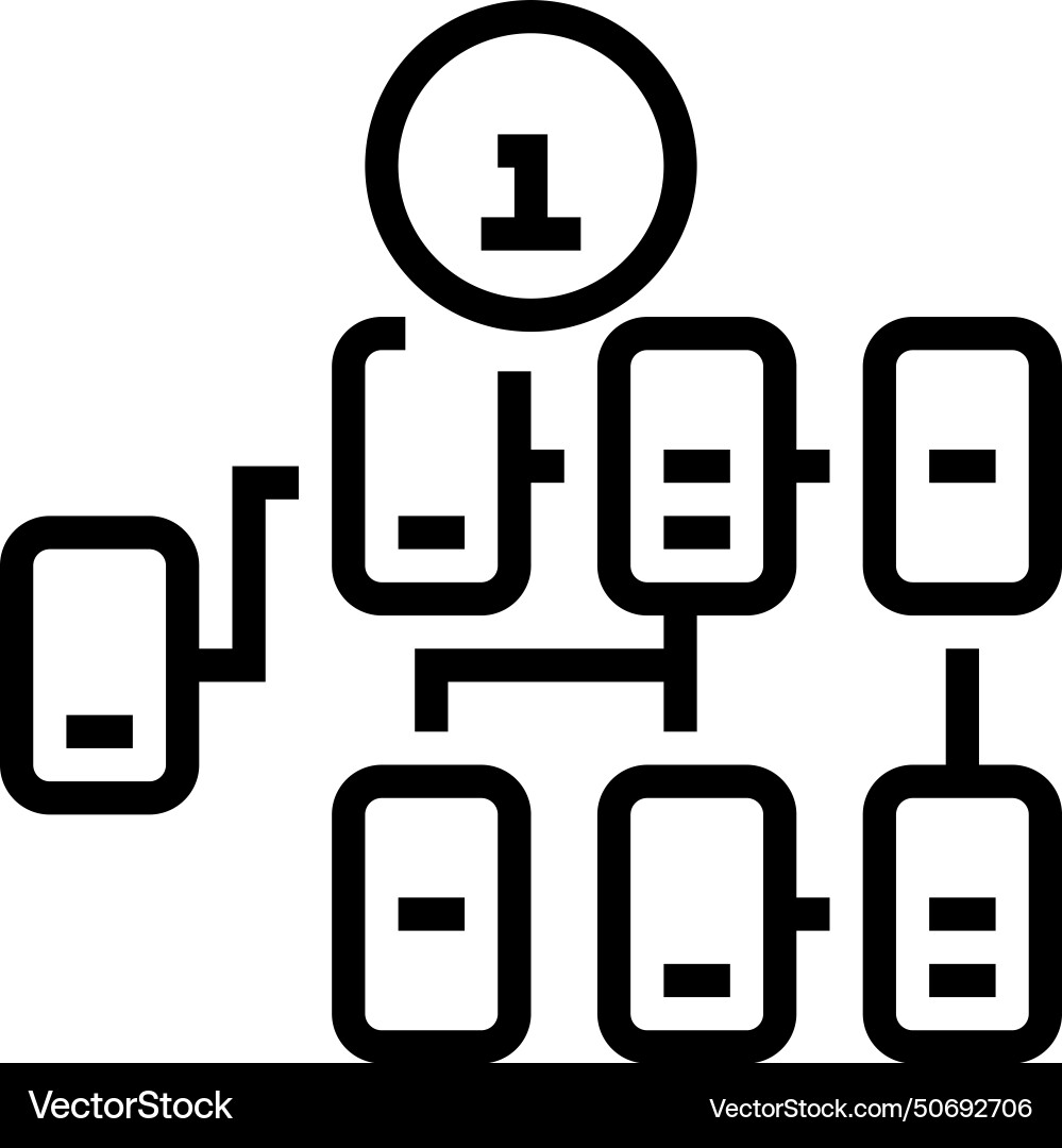 Information architecture ux ui design line icon Vector Image Information architecture ux ui design line icon Vector Image