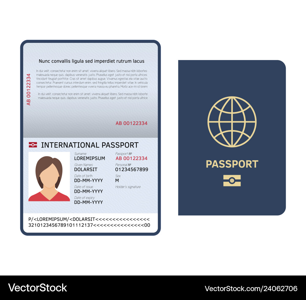 Passport Visa Sticker Template Vector Images (over 160)