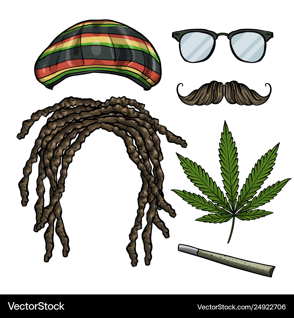 Rastaman Sketch Royalty Free Vector Image - VectorStock