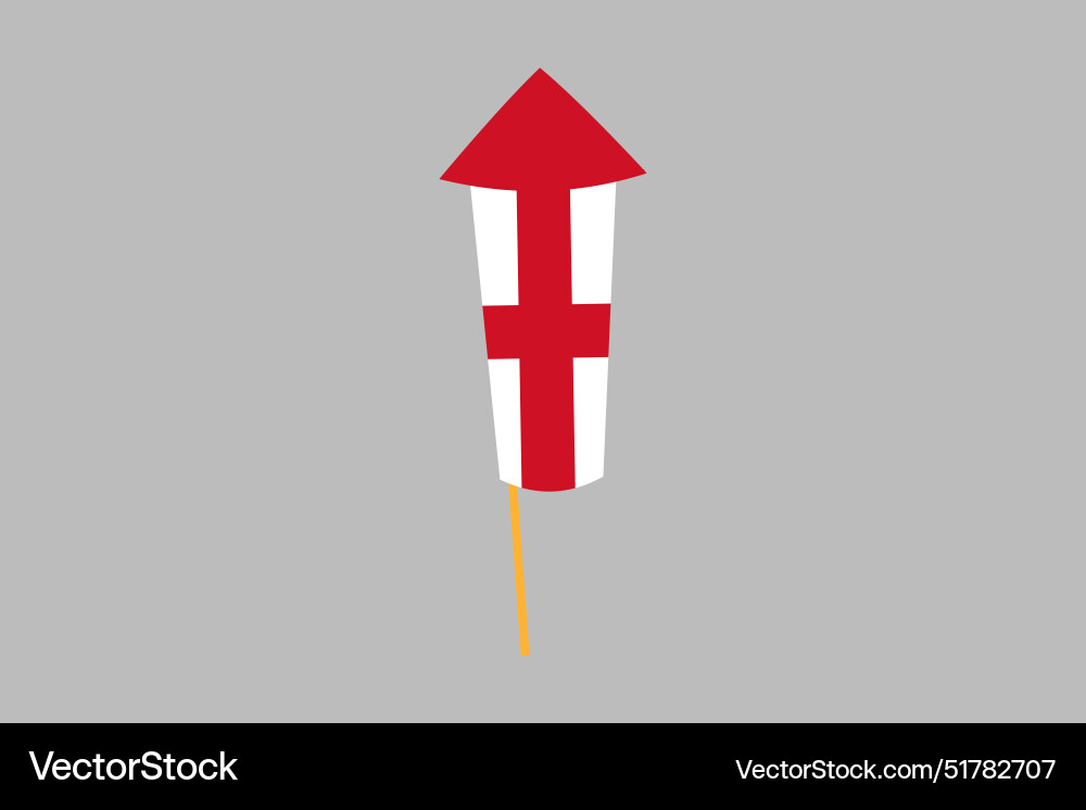 England flag with firework shape Royalty Free Vector Image