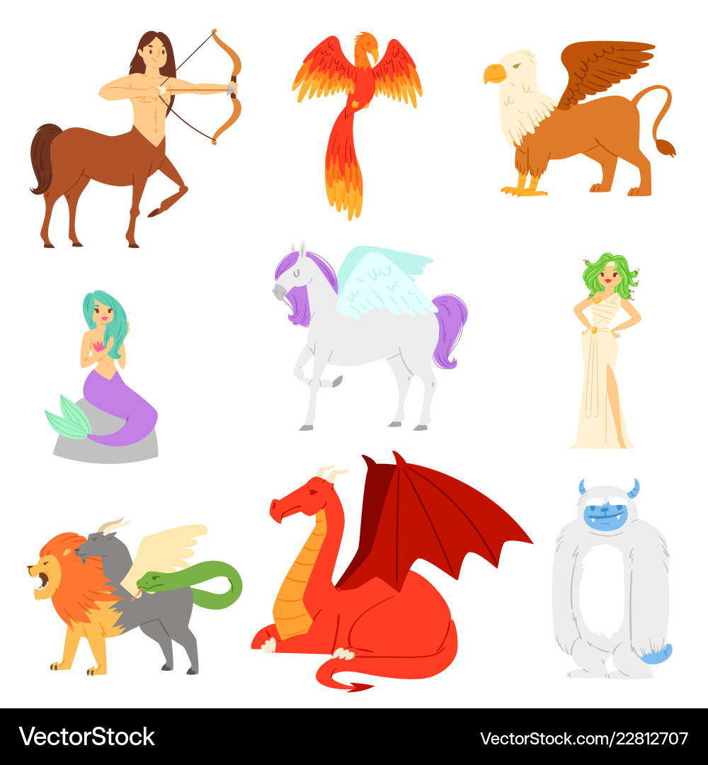 Mythological animal mythical creature Royalty Free Vector