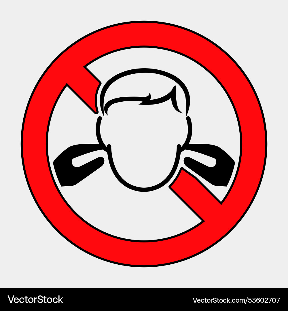 No smoking symbol with red circle and slash design