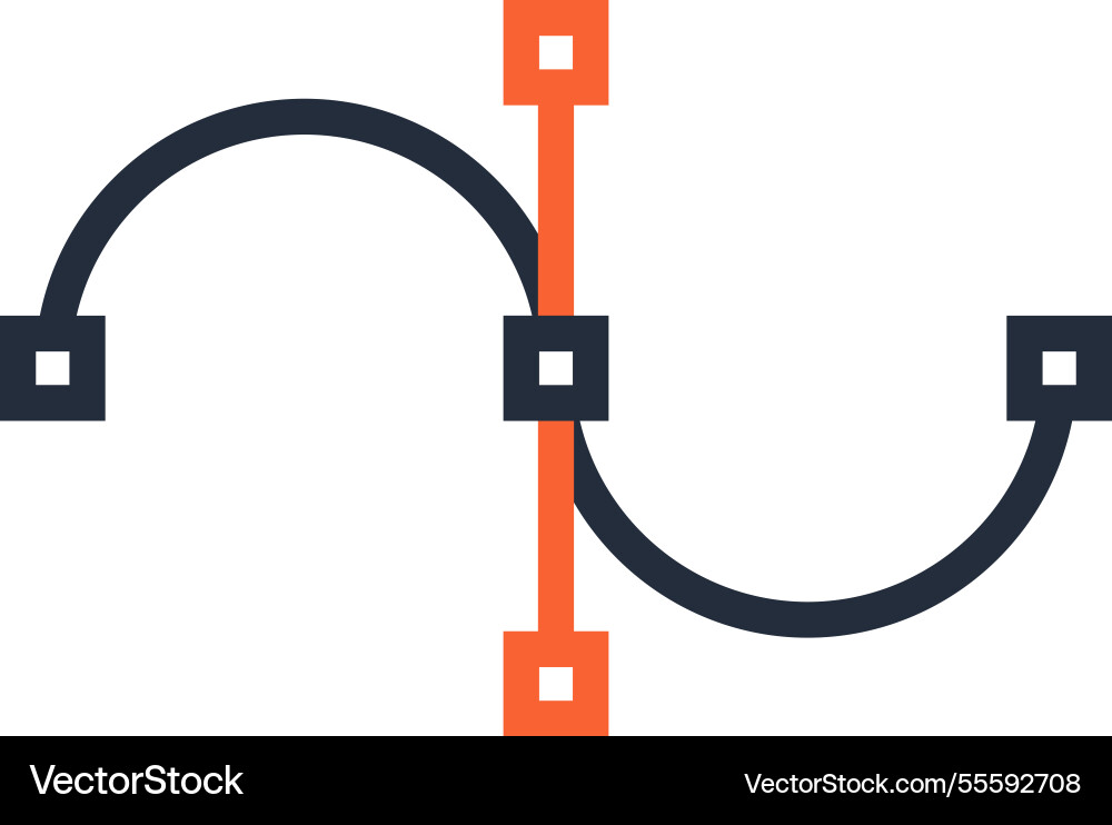 Bezier curve Royalty Free Vector Image - VectorStock