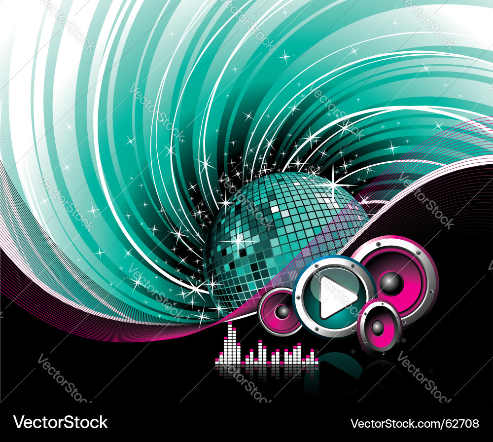 Dj dance floor Royalty Free Vector Image - VectorStock
