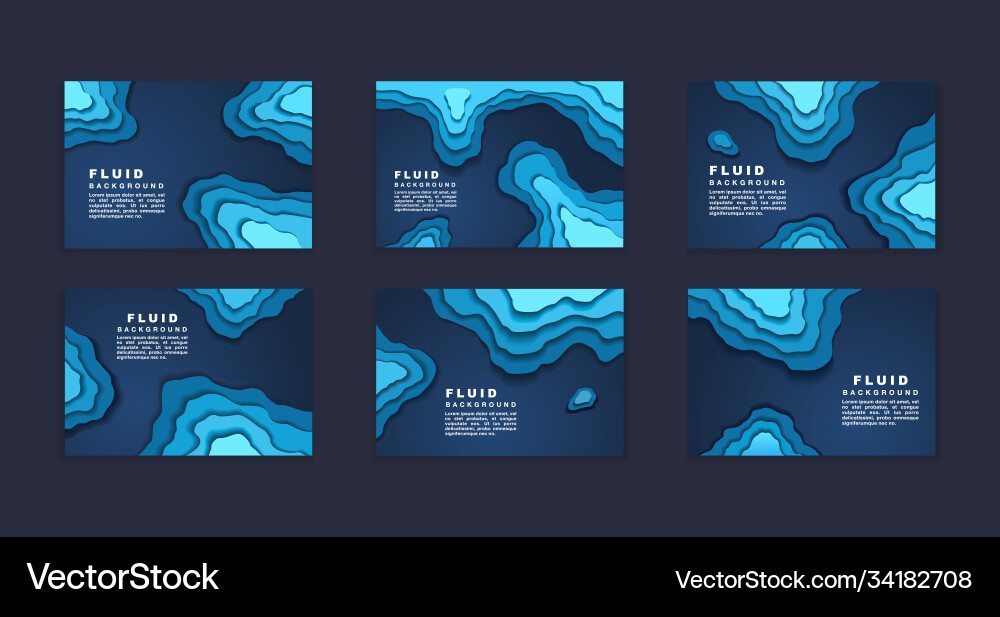 Fluid backgrounds Royalty Free Vector Image - VectorStock