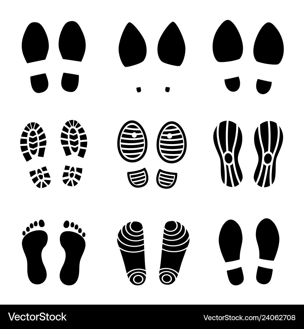 Foot Outline Feet Vector Images (over 2,400)