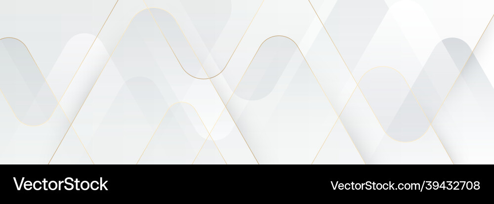 Modern abstract white rounded triangle shapes Vector Image