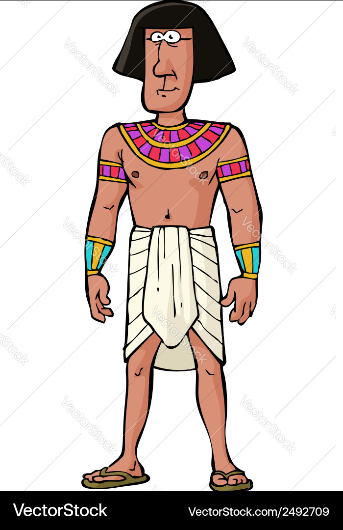 Ancient egyptian citizen Royalty Free Vector Image
