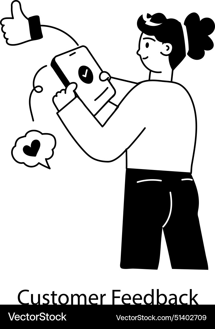 Customer feedback Royalty Free Vector Image - VectorStock