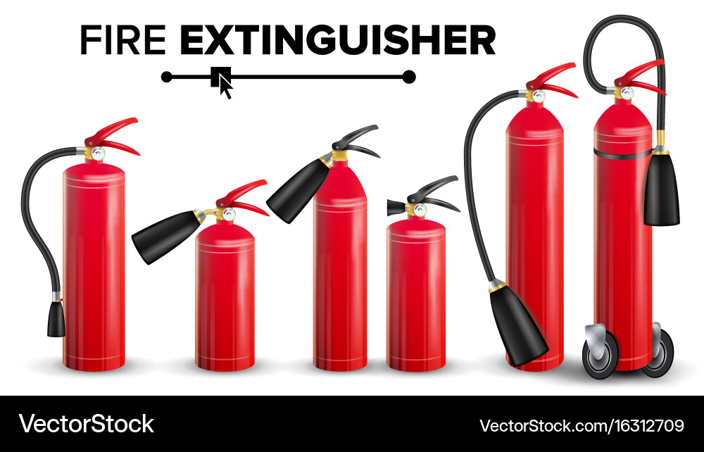 Fire Extinguisher Set - Various Types Royalty Free Vector