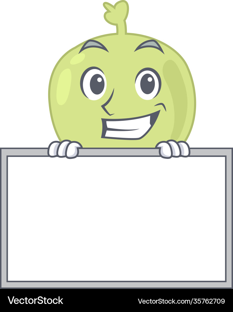 Lymph node cartoon design style standing behind Vector Image