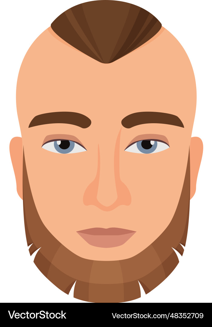 Male stylish haircut Royalty Free Vector Image