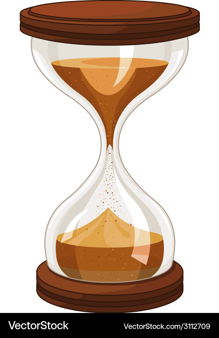 Sand clock Royalty Free Vector Image - VectorStock