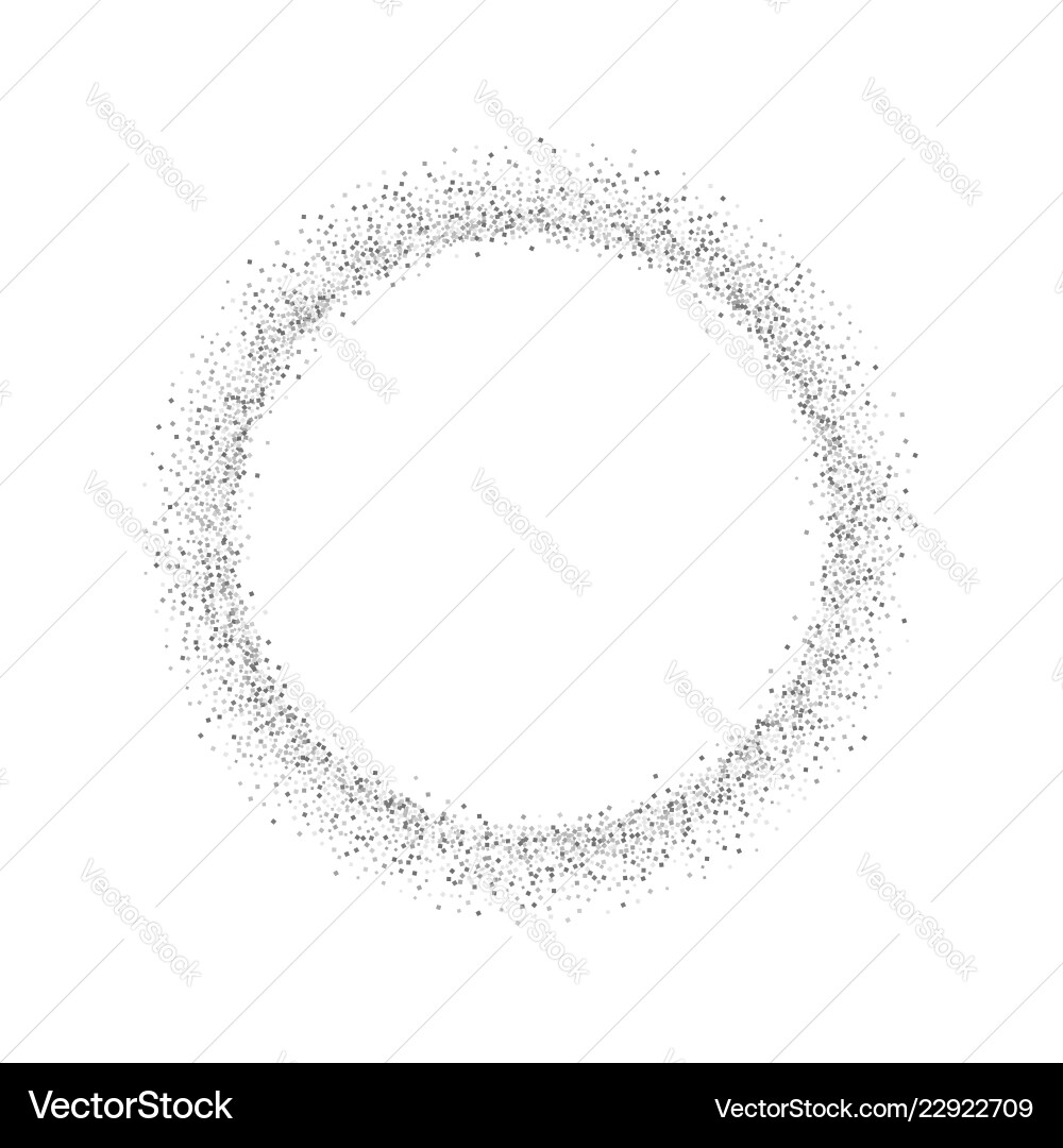 Silver circle isolated white background round Vector Image