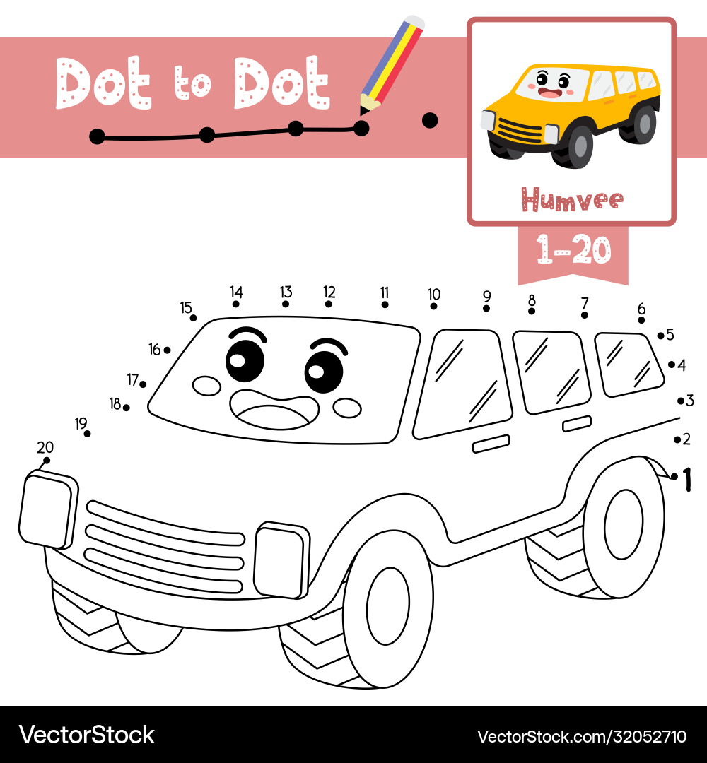 Dot to educational game and coloring book Vector Image