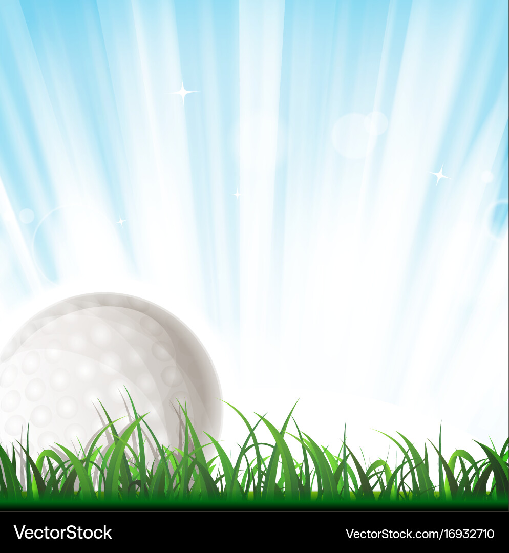 Golf Course Background Royalty Free Vector Image