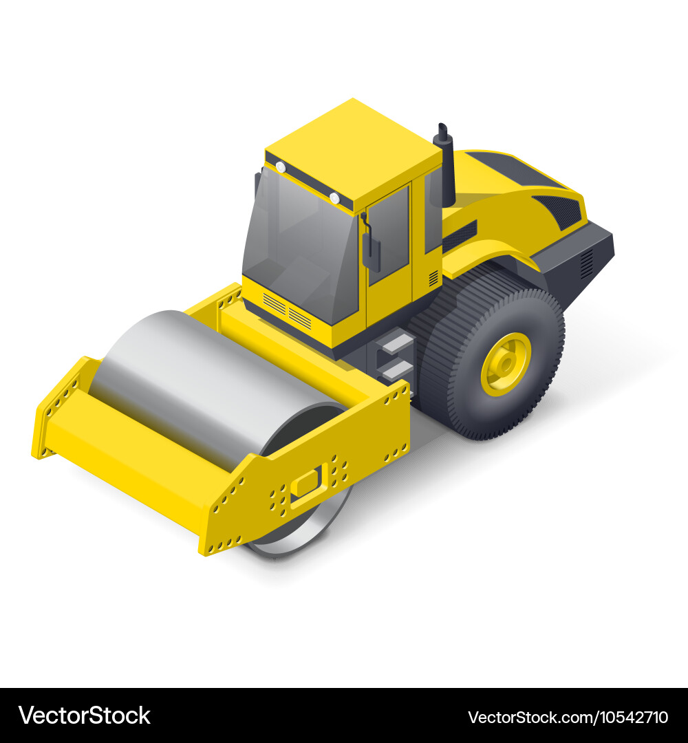 Soil compactor icon Royalty Free Vector Image - VectorStock