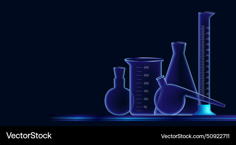 Background for a presentation on chemistry Vector Image