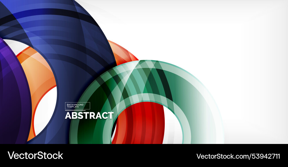 Circles round elements ring shapes premium Vector Image