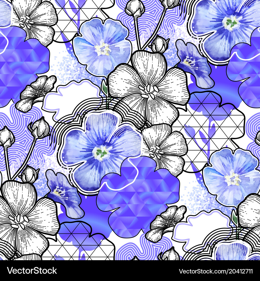 Combined linen pattern Royalty Free Vector Image