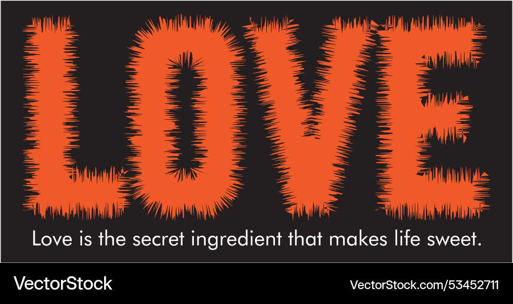 Love typography t shirt design Royalty Free Vector Image