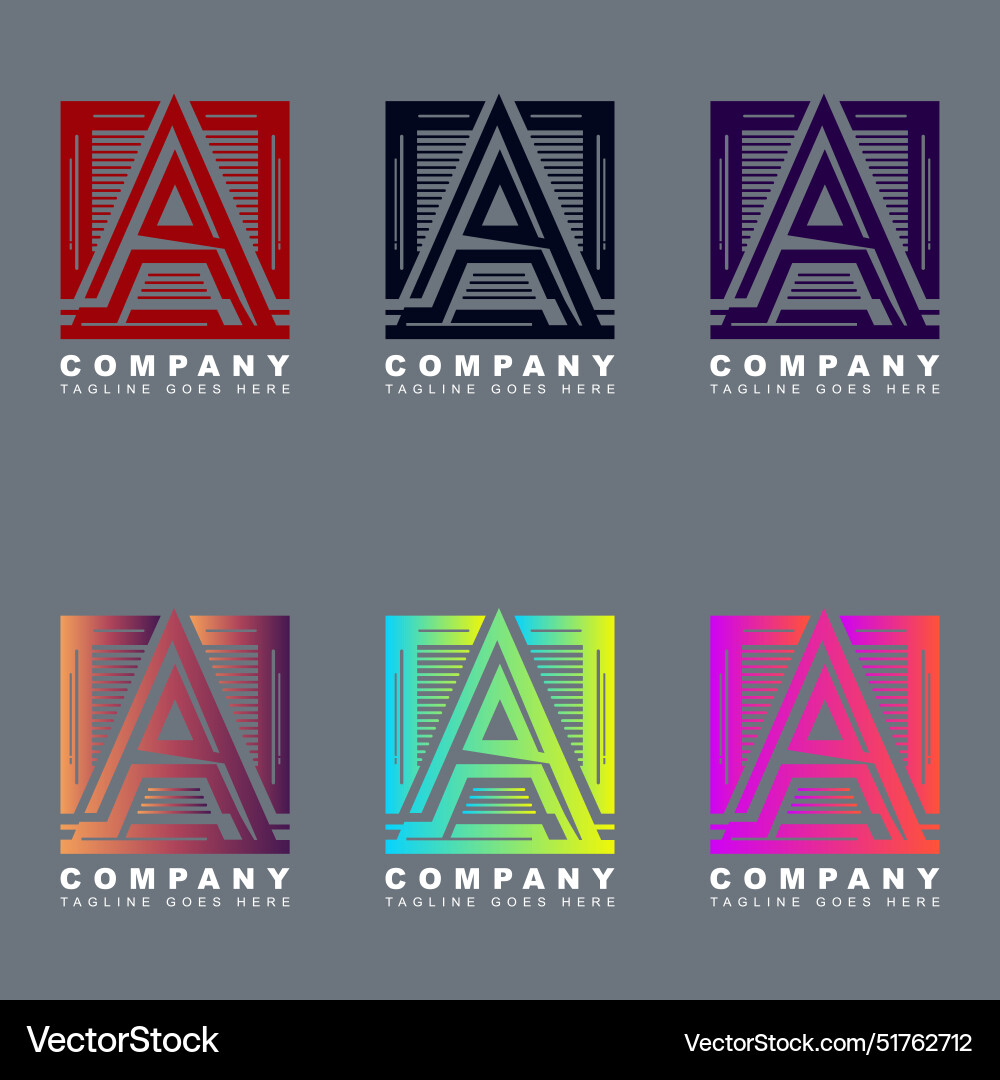A letter logo with a bold and strong aesthetic Vector Image