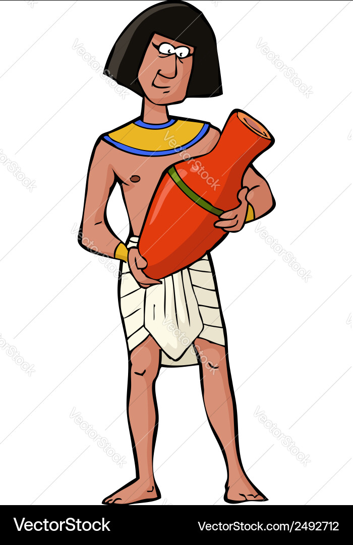 Ancient egyptian craftsman Royalty Free Vector Image