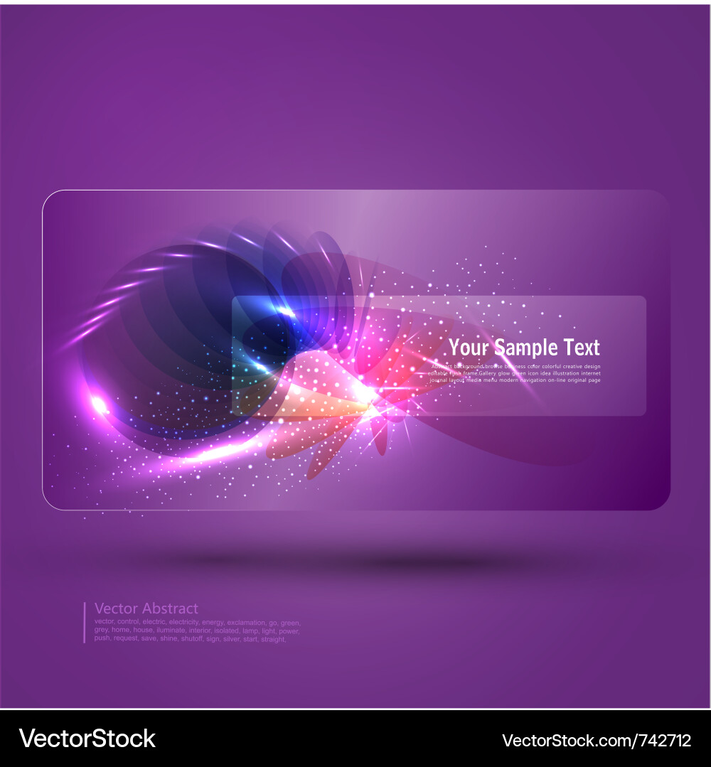 Glowing purple abstract background with place Vector Image