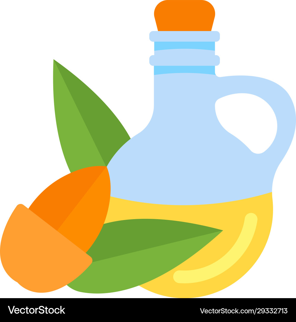 Almond oil Royalty Free Vector Image - VectorStock