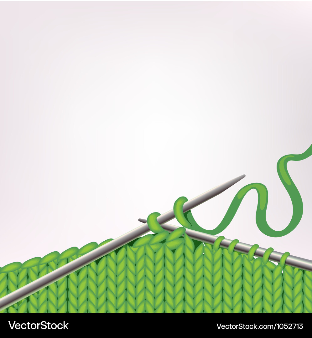 Background with knitting Royalty Free Vector Image